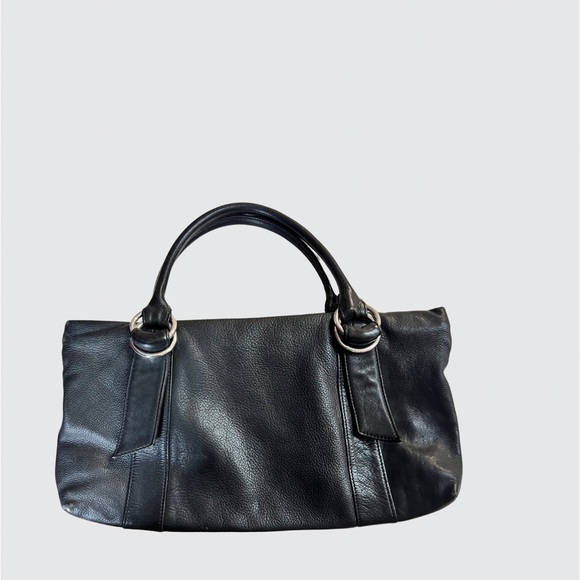 Express | Bags | Vintage Express Genuine Pebbled Leather Black Silver ...